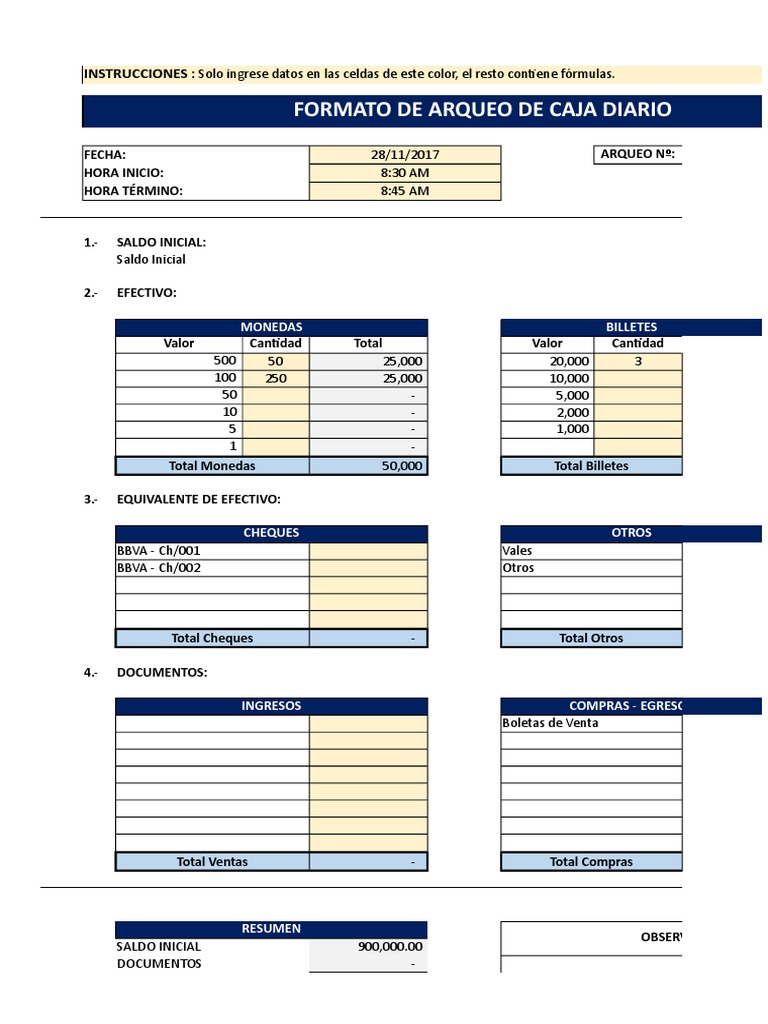 30 ejemplos de Arqueo de Caja [En 2022]