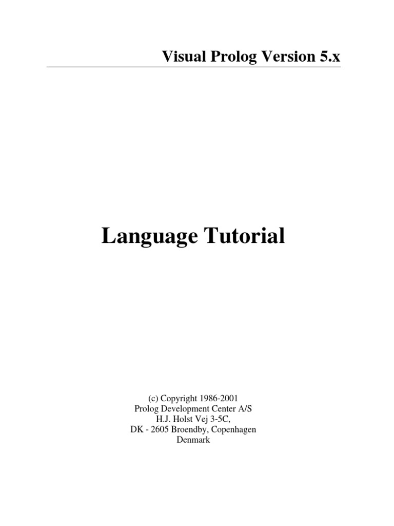 Visual Prolog Version 5.x | PDF | Class (Computer Programming) | Inheritance (Object Oriented ...