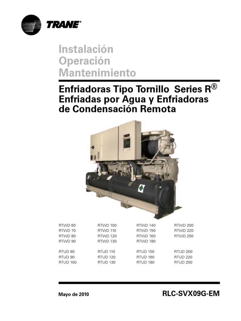 Chiller Trane | Administración de Seguridad y Salud ocupacional ...