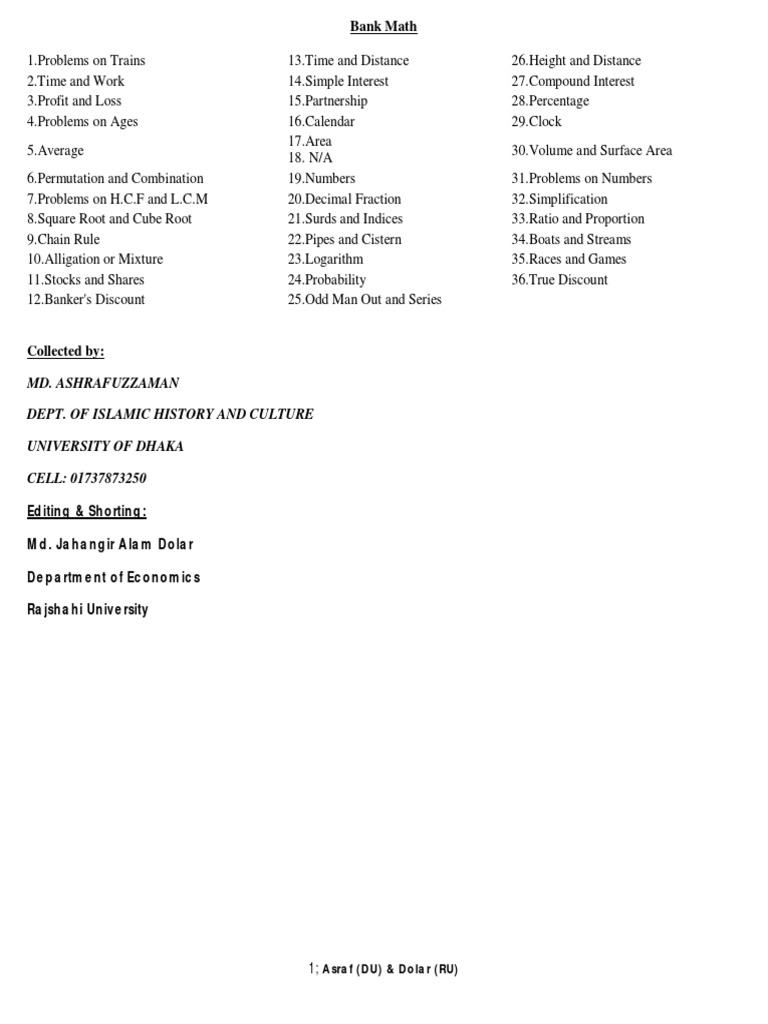 Indiabix Math PDF | PDF | Metre | Speed