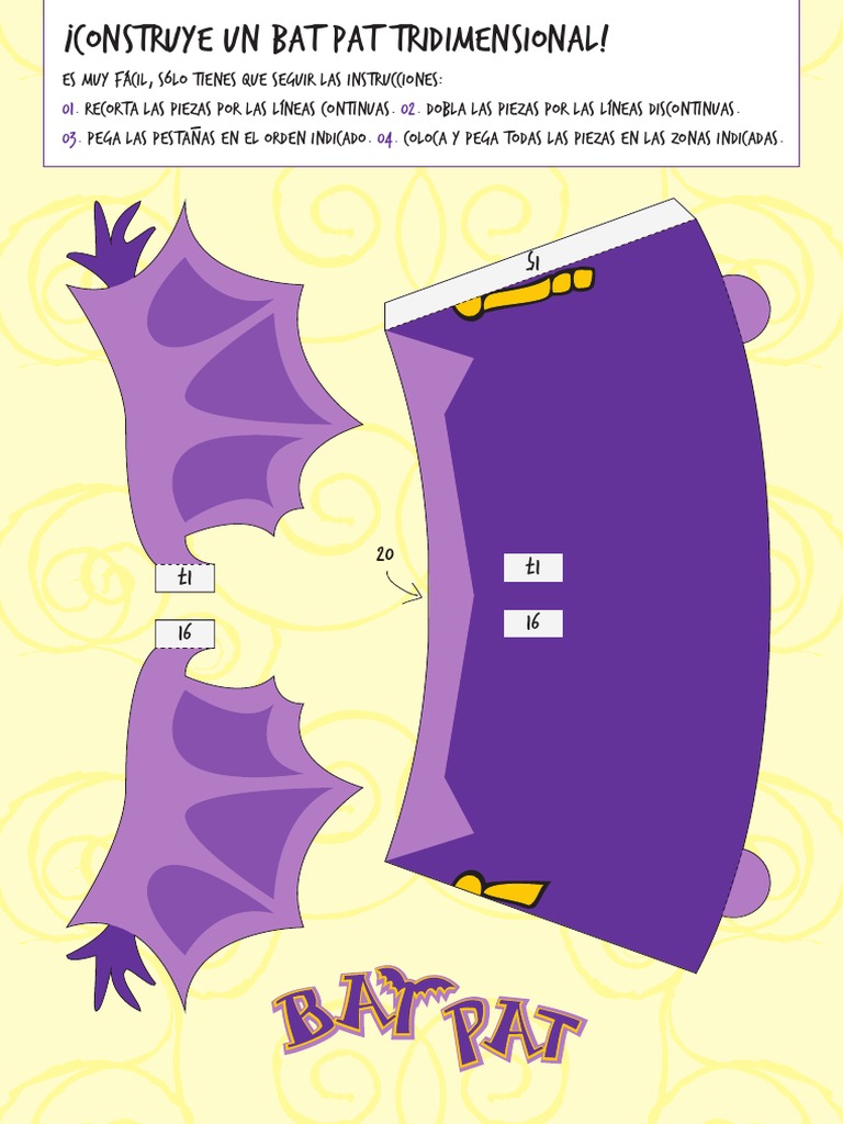 Construye un Bat Pat 3D Fácilmente | PDF