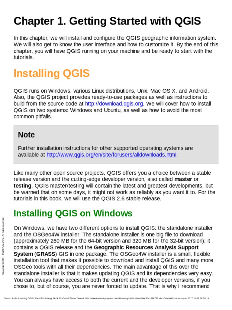 Learning QGIS - (1. Getting Started With QGIS) | PDF | Installation (Computer Programs) | Ubuntu ...