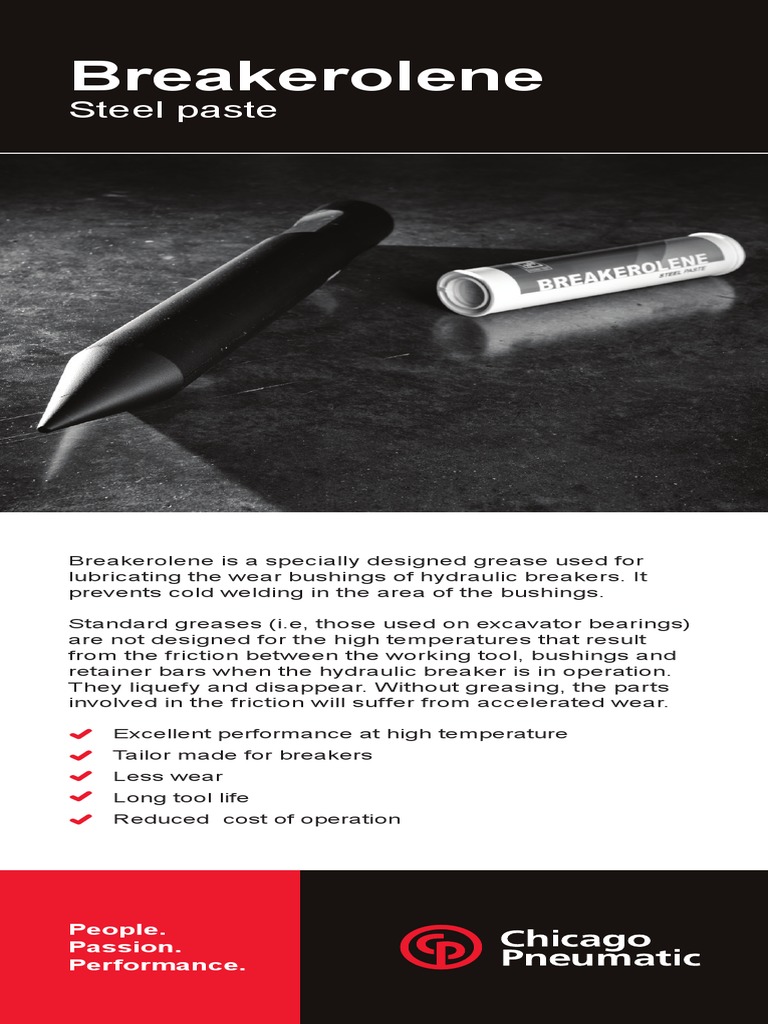 Breakerolene: Steel Paste | PDF | Bearing (Mechanical) | Manufactured Goods