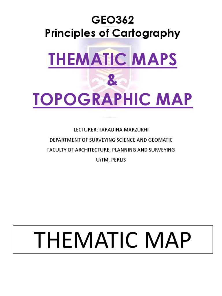 Thematic vs Topographic Maps Explained | PDF | Topography | Map