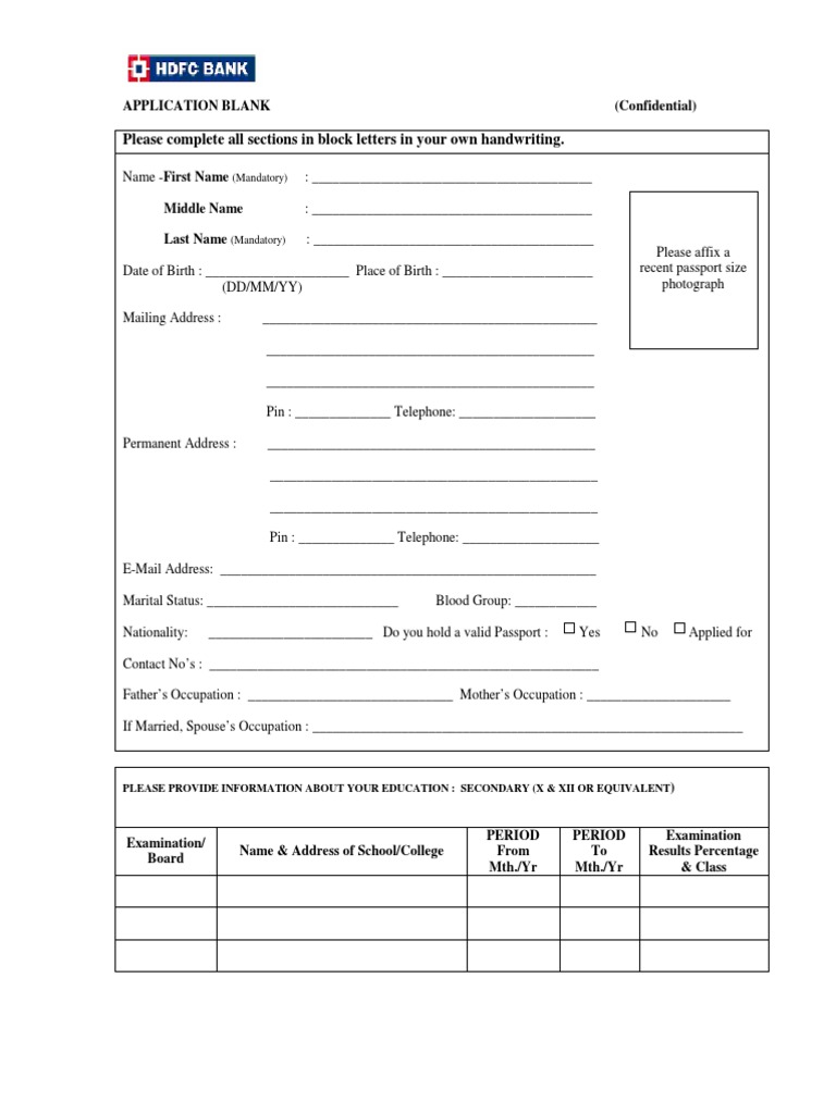 Application Form Title | PDF | Business
