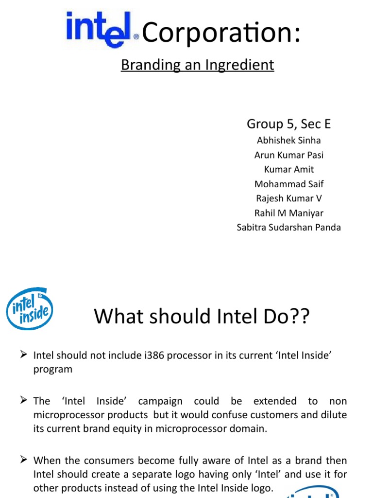 Intel Branding Strategy Insights | PDF | Business