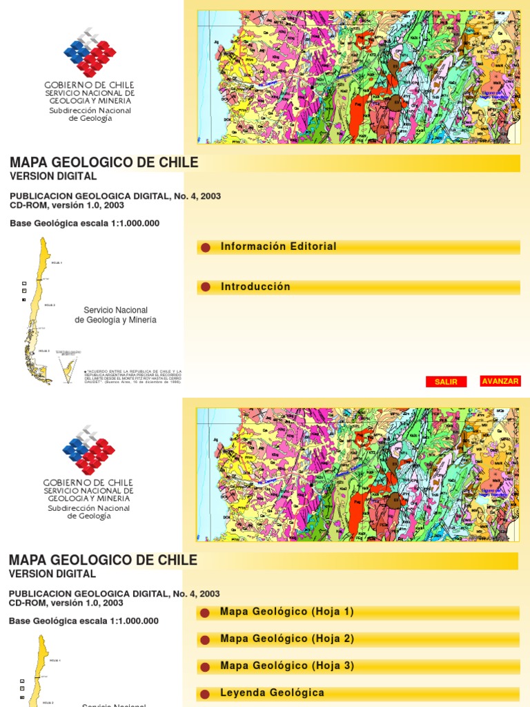 MAPA Geologico de Chile PDF | PDF | Chile | Geología