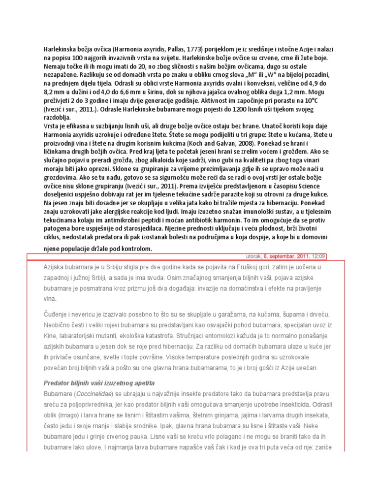 Azijska Bubamara Ugrožava Domaću | PDF