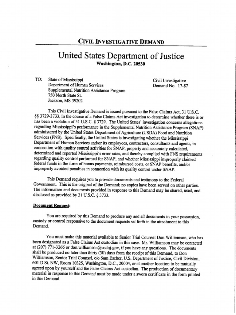 SNAP Error Rates DOJ | PDF