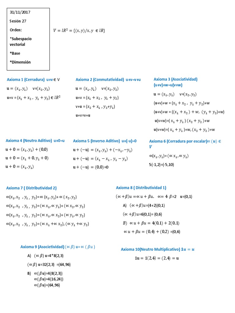 Vectorial Base Dimensión | PDF | Vector Space | Functions And Mappings