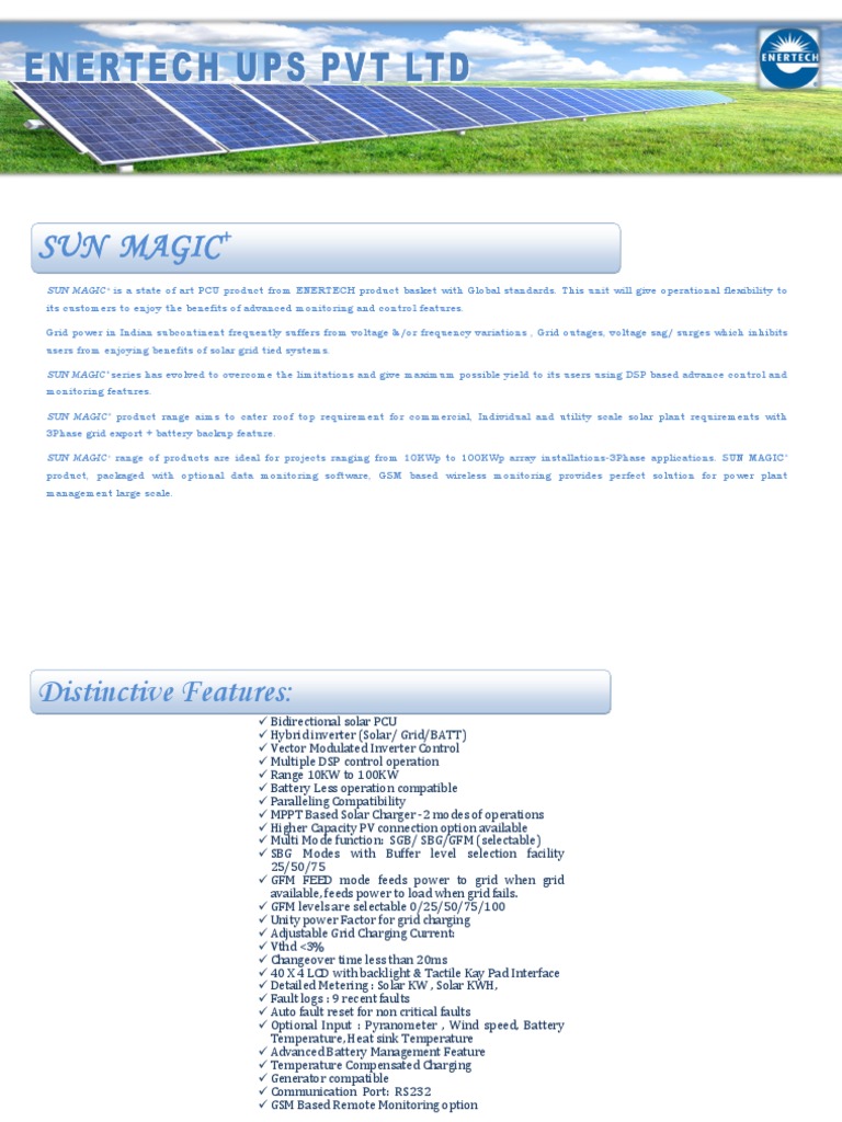 SUN MAGIC - KVAnewdesign 1 PDF | PDF | Battery Charger | Power Inverter