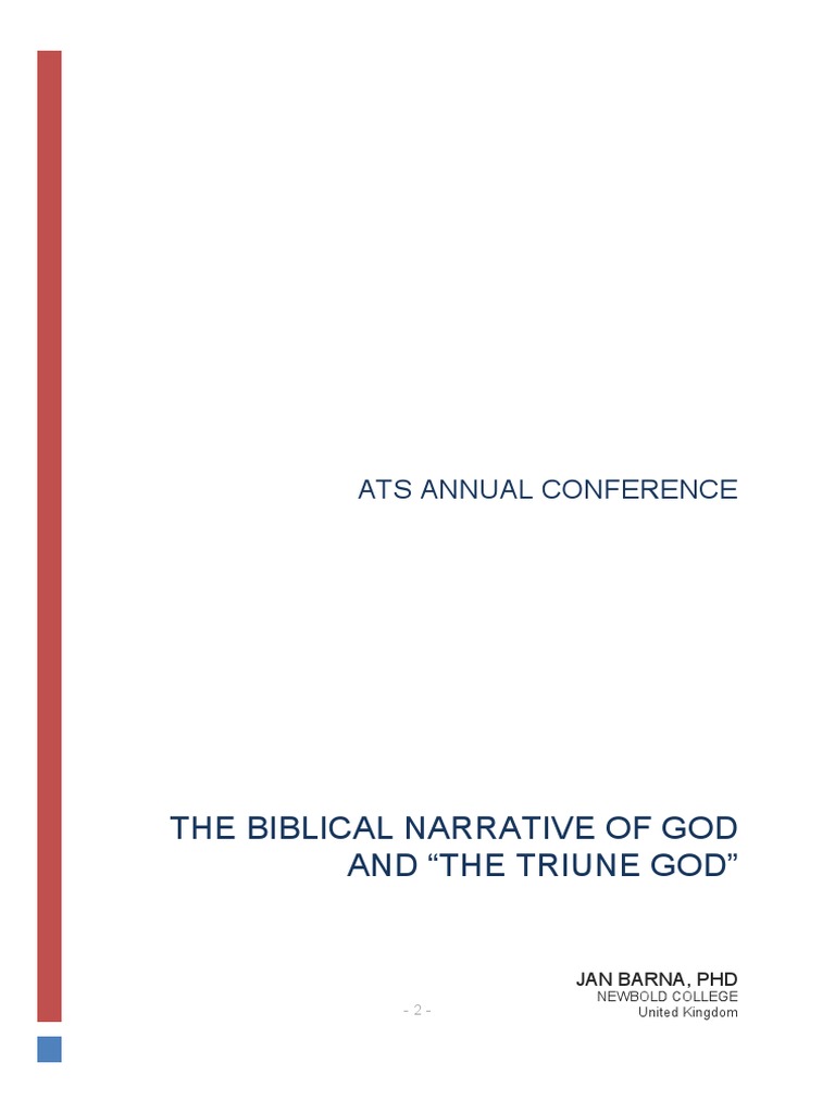Defining the Triune God: A Biblical Approach | PDF | Trinity | God In ...