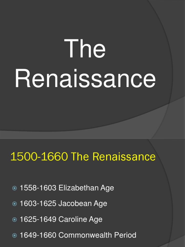 The Renaissance Period Ppt | English Literature | Sonnets | Free 30-day ...