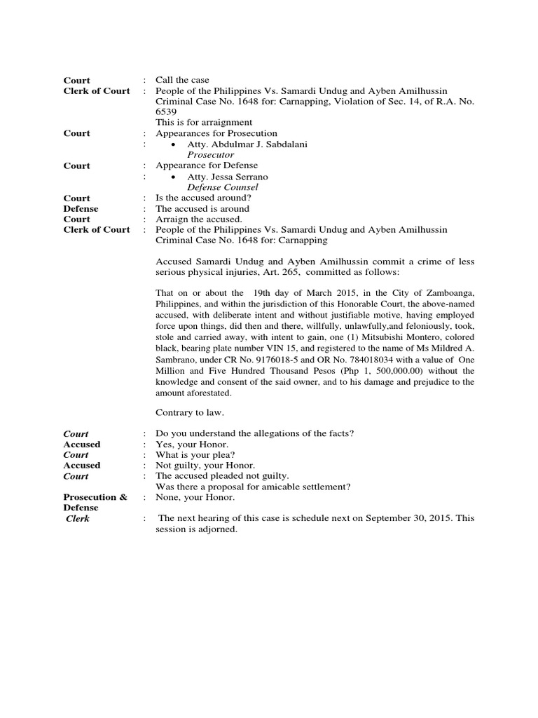 Transcript of Stenographic Notes | PDF | Witness | Prosecutor