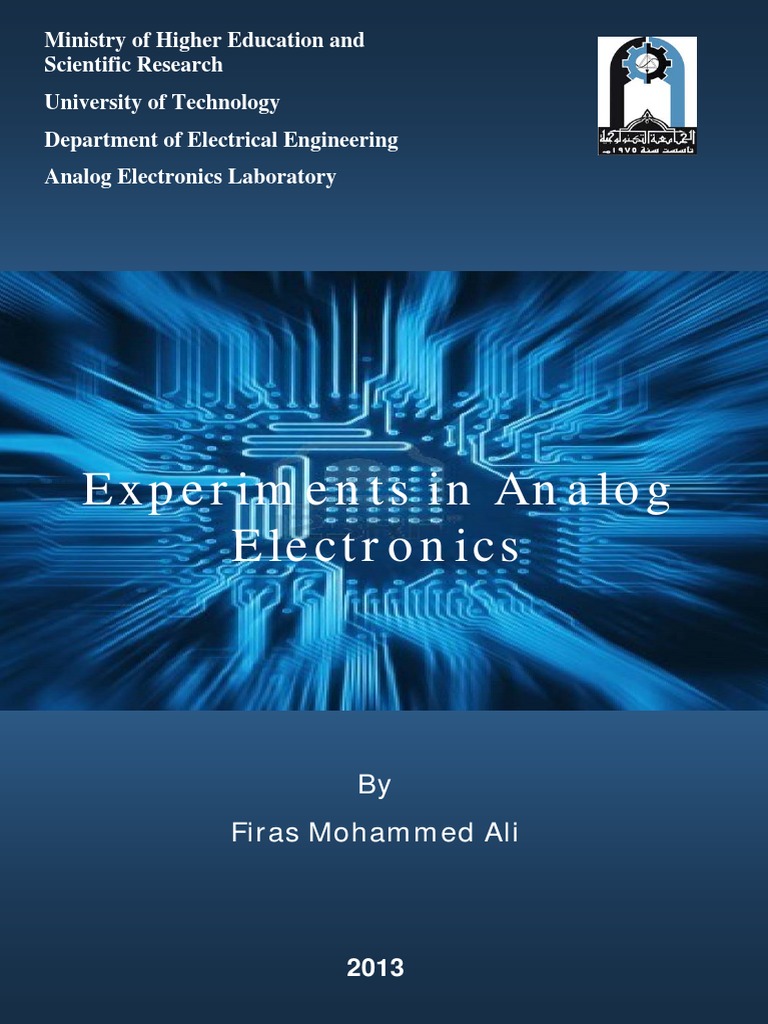 Experiments in Analog Electronics: by Firas Mohammed Ali | PDF | Rectifier | Diode