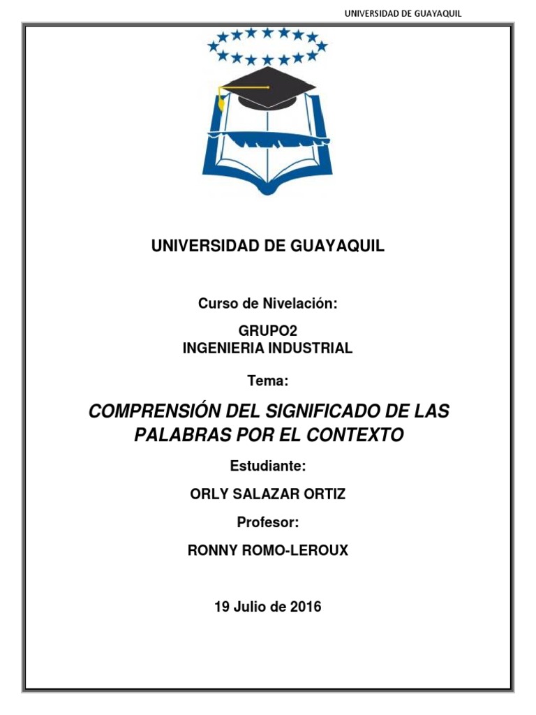 Comprensión del Significado por Contexto | PDF | Lectura (proceso ...