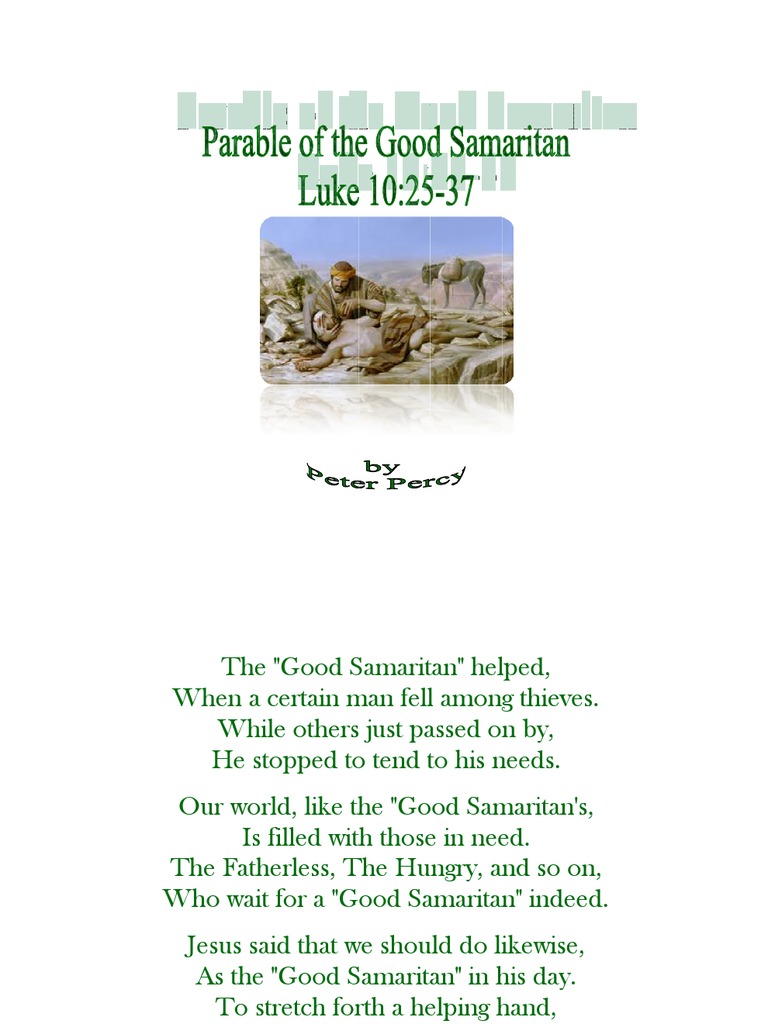 Good Samaritan: A Call to Compassion | PDF | Jesus