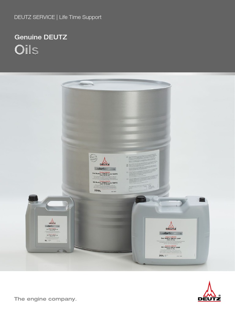 DEUTZ OEle A4 Flyer en Web | PDF | Motor Oil | Diesel Engine