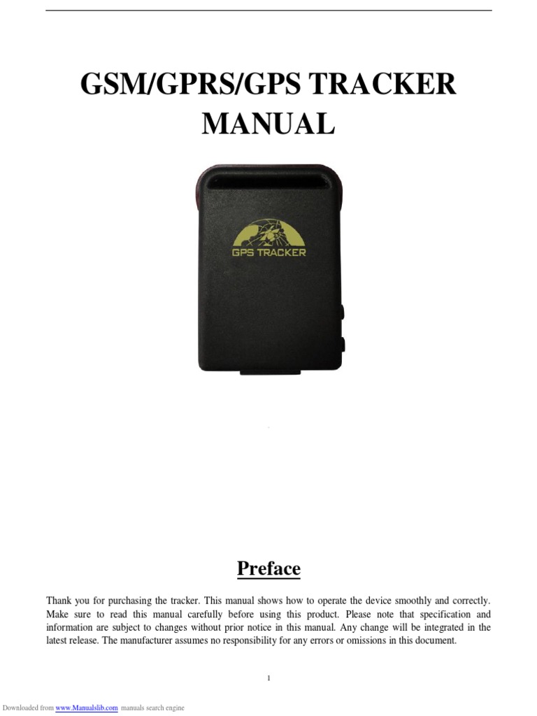 GPS Tracker User Manual | PDF | General Packet Radio Service | Battery ...