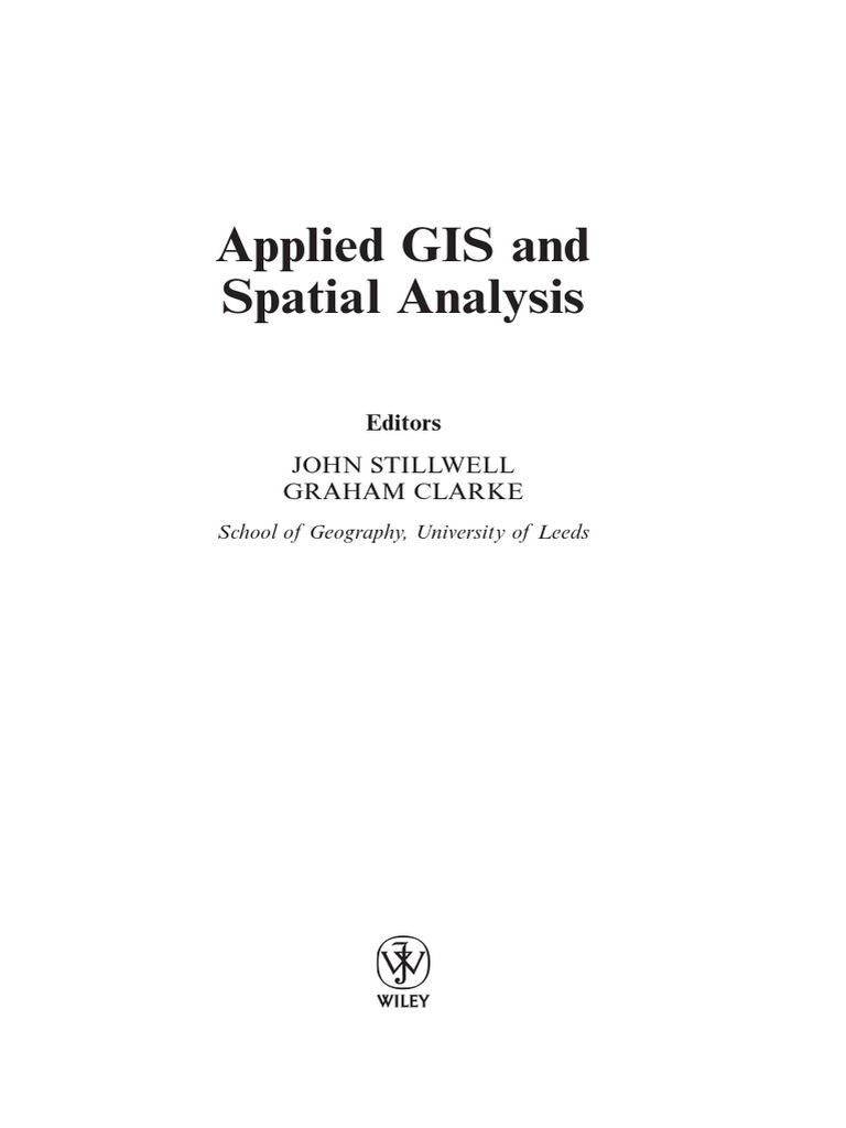@applied GIS and Spatial Analysis 2004 | PDF | Geographic Information ...