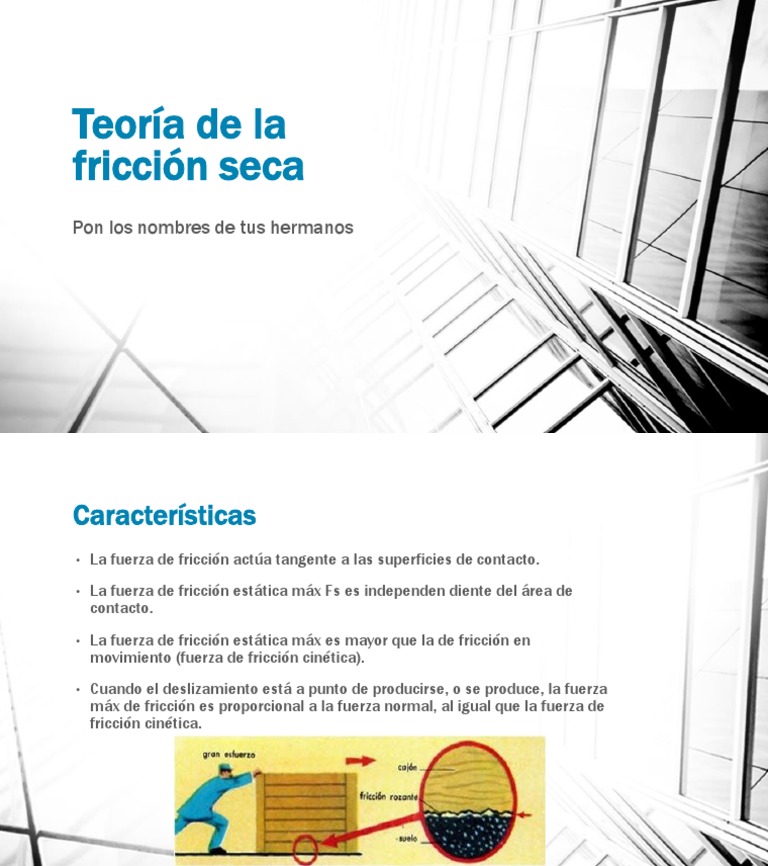 Teoría de la Fricción Seca y Características | PDF | Derecho