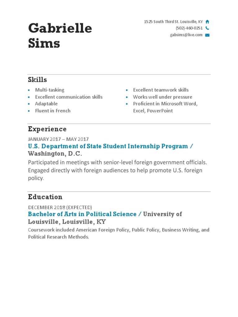 Resume Packet-Business Writing | PDF