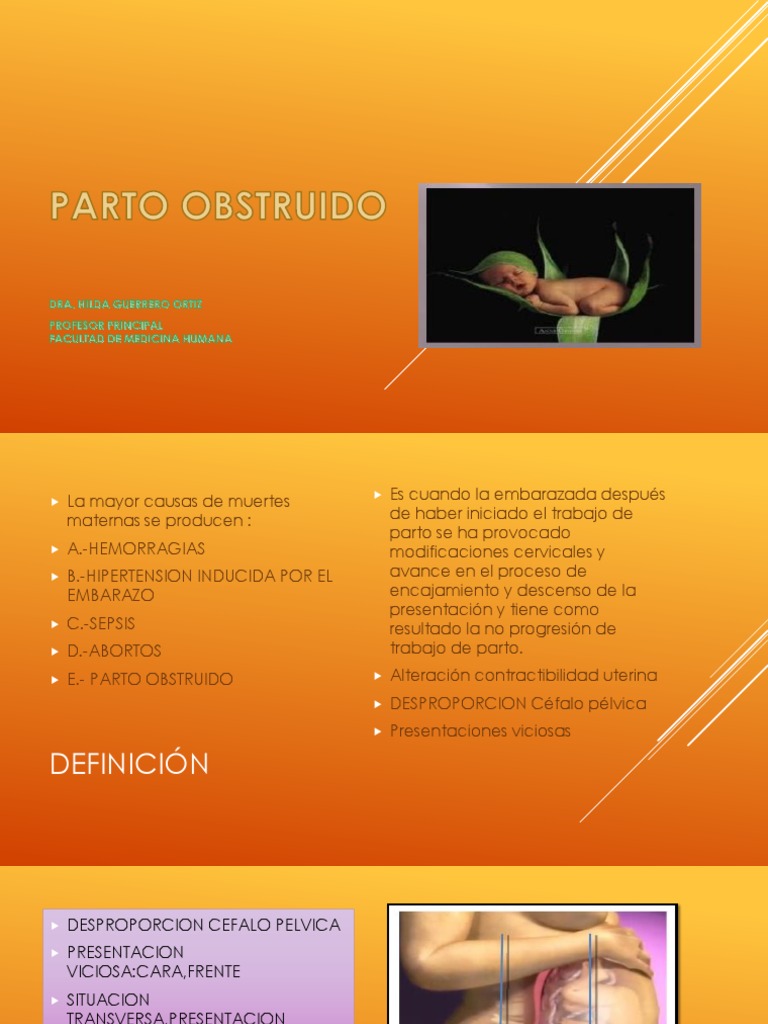 Parto Obstruido | PDF | Parto | El embarazo