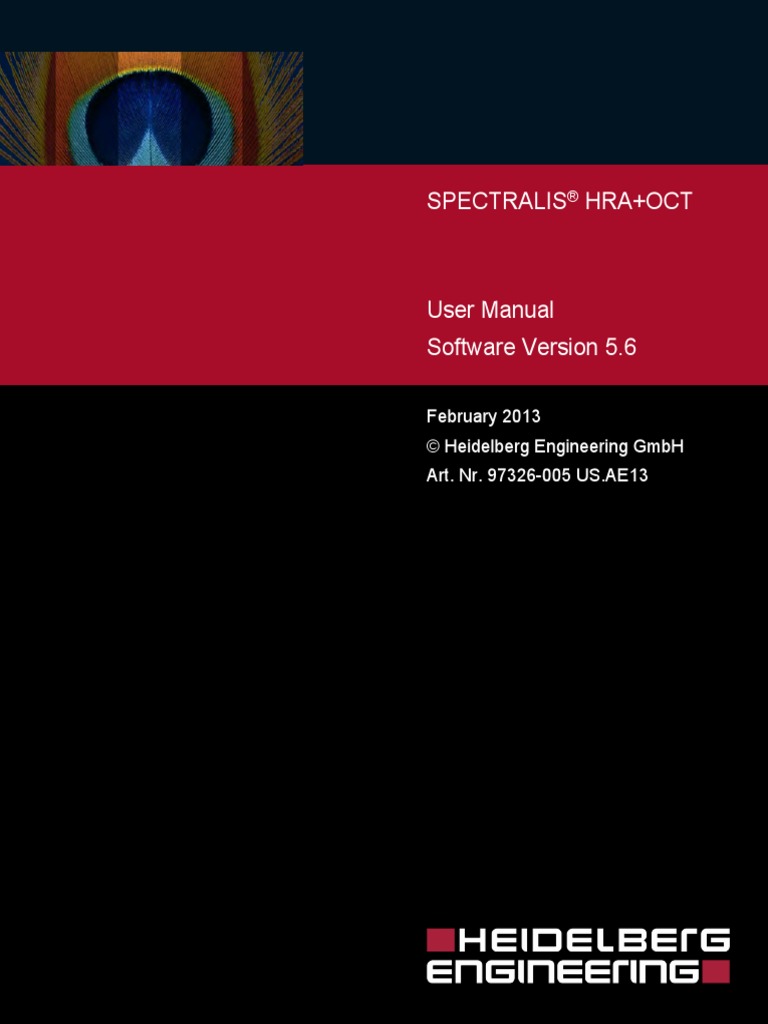 Spectralis Hra Oct User Manual All | PDF | Computing | Computing And ...