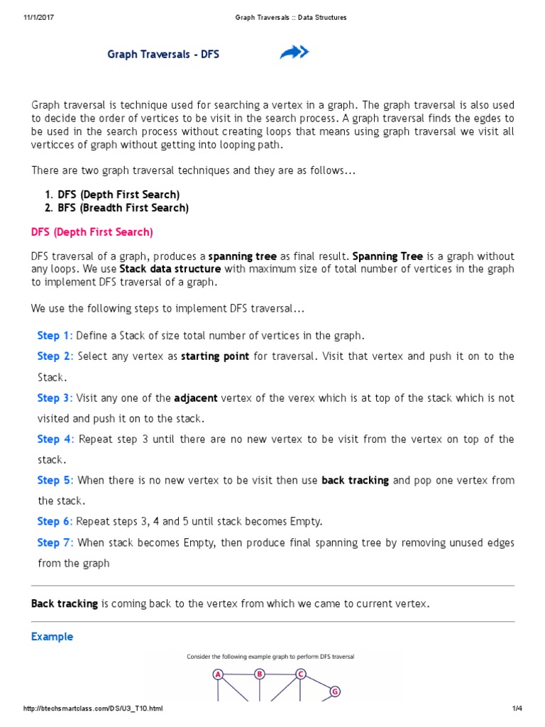 Graph Traversals - Data Structures | PDF | Vertex (Graph Theory) | Areas Of Computer Science