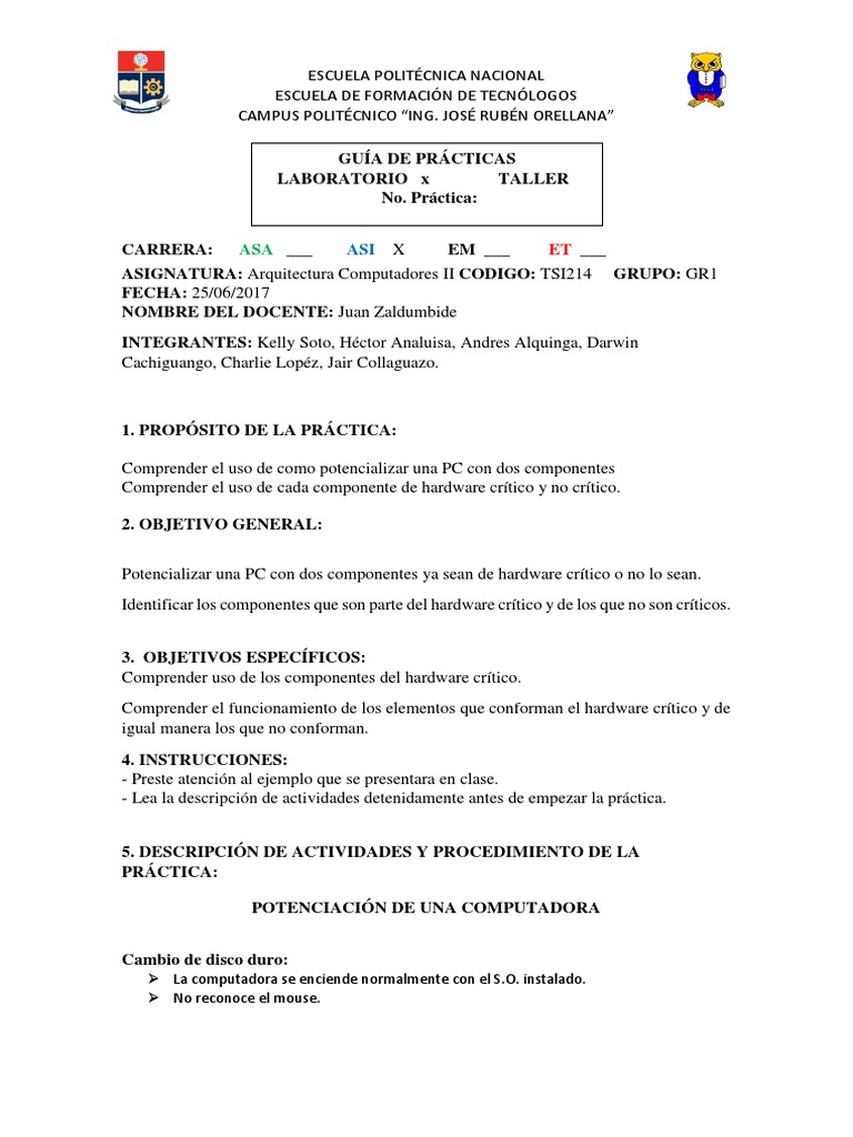Potenciando una PC: cambio de componentes de hardware crítico y no ...
