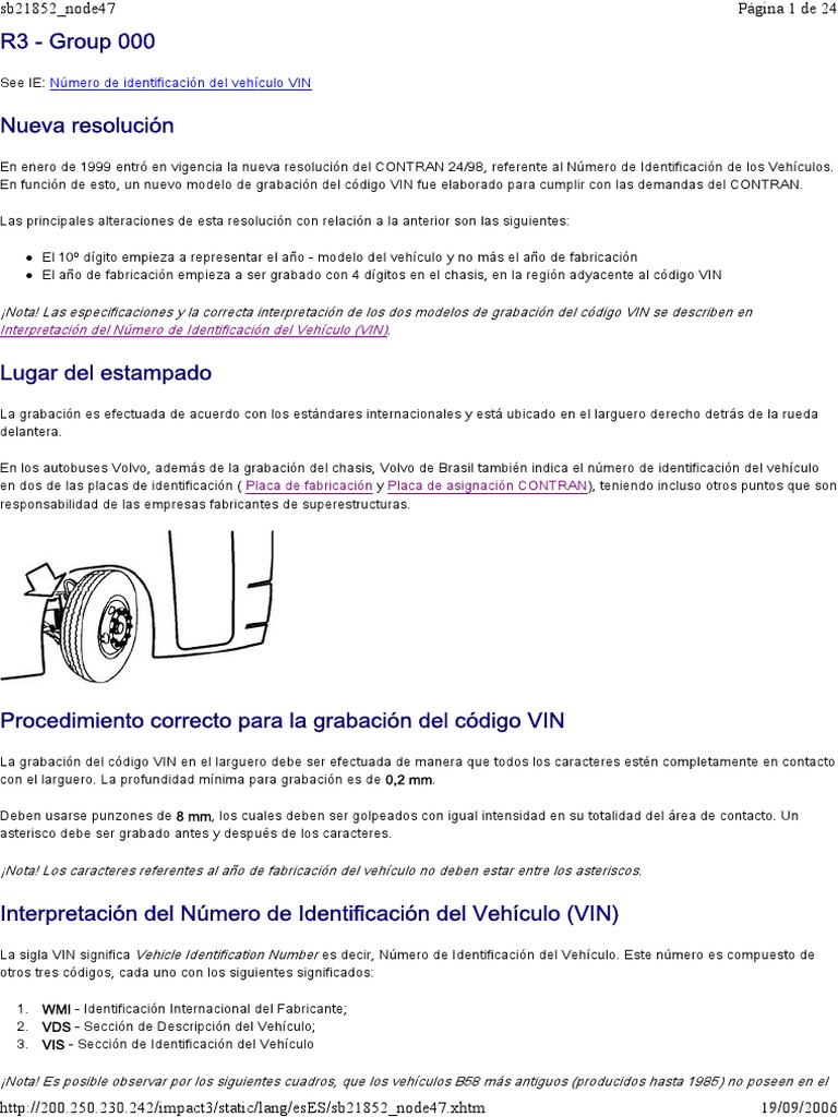 Grabación y Significado del VIN | PDF | Tecnologías automotrices | Máquinas