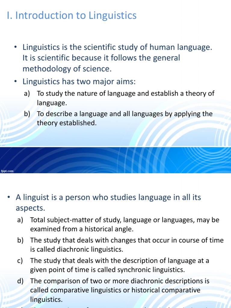 Introduction To Linguistics | PDF | Phonology | Linguistics