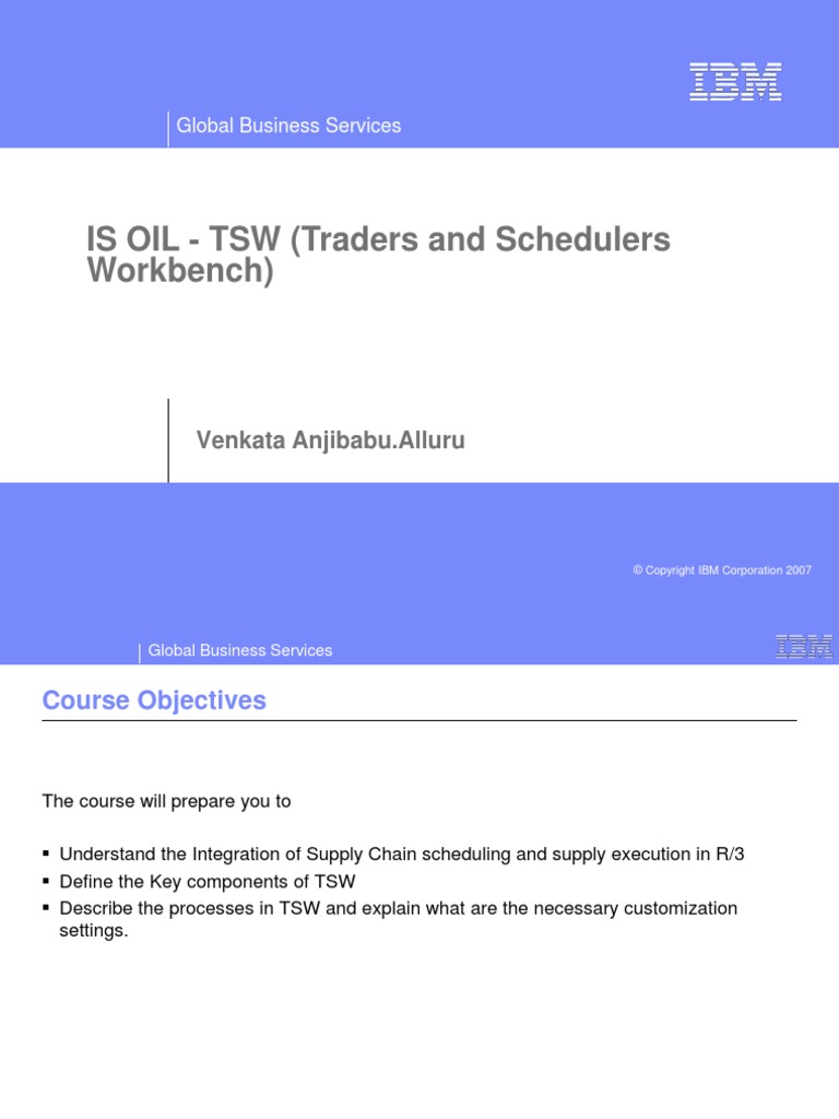 Oil and Gas Training TSW | PDF | Business Process | Supply Chain