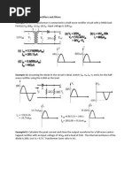 Solved Problems of Diodes and Rectifiers | PDF | Rectifier | P–N Junction