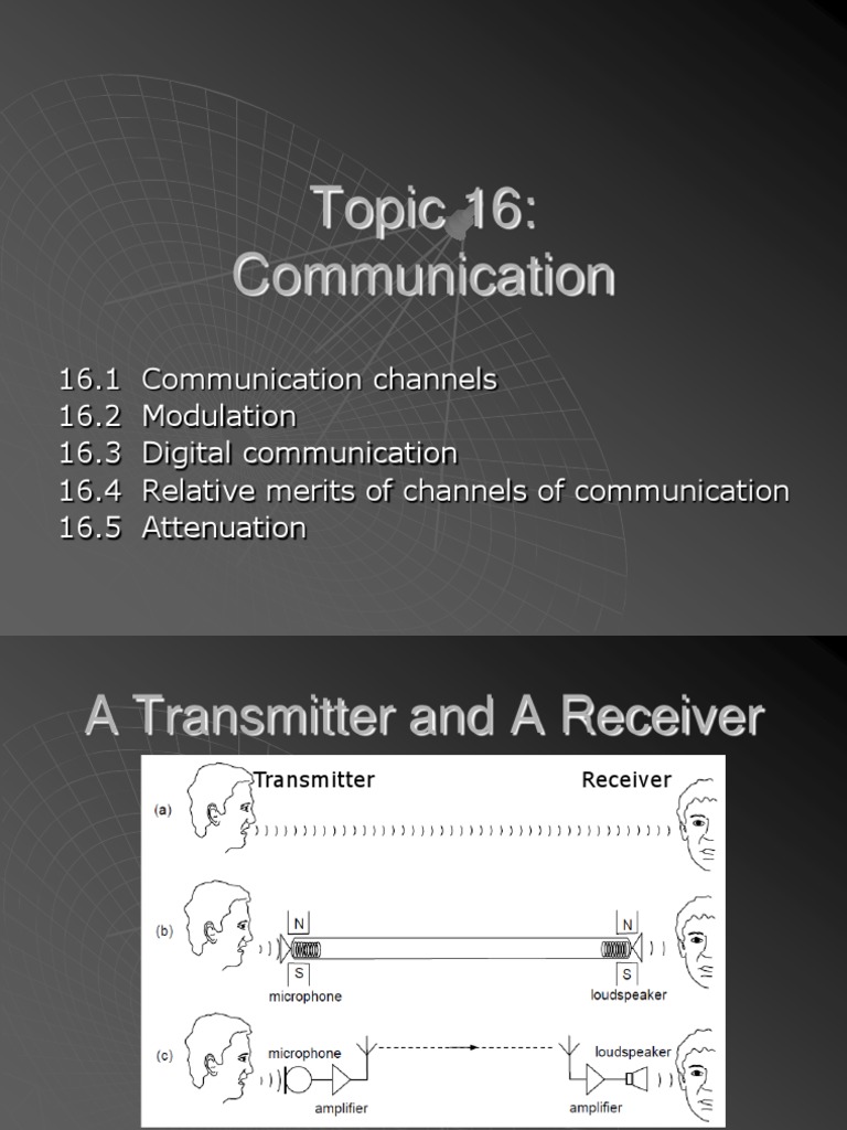 16 Communication Pdf Radio Frequency Modulation