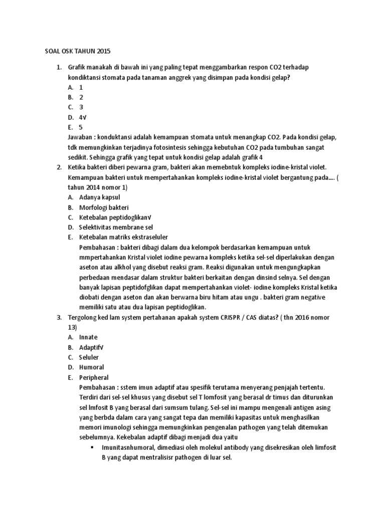 Soal Dan Pembahasan Osk 2016 | PDF