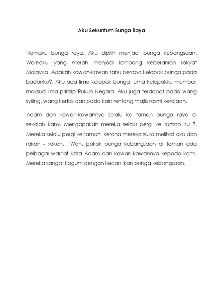 Ayat Penyata Bunga Raya | PDF