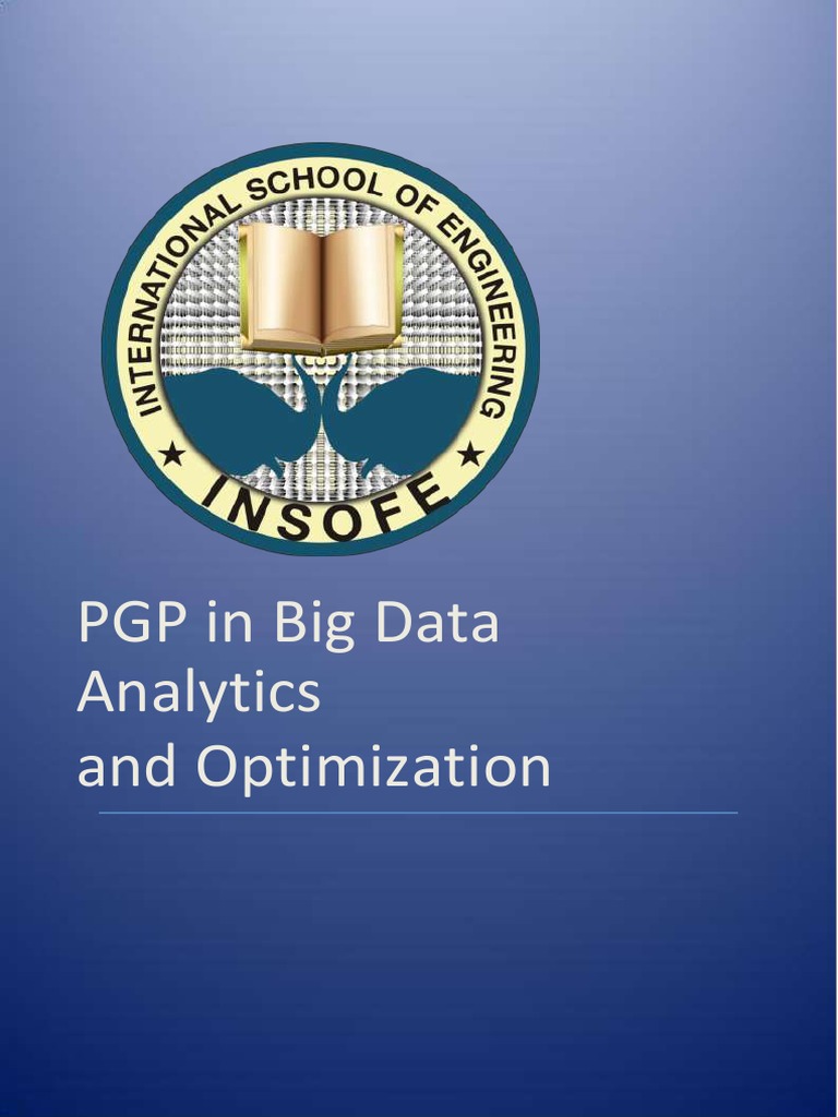 Curriculum-PGP in Big Data Analytics and Optimization | PDF | Regression Analysis | Statistical ...