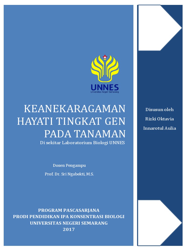 Keanekaragaman Hayati Tingkat Gen Pada Tanaman | PDF