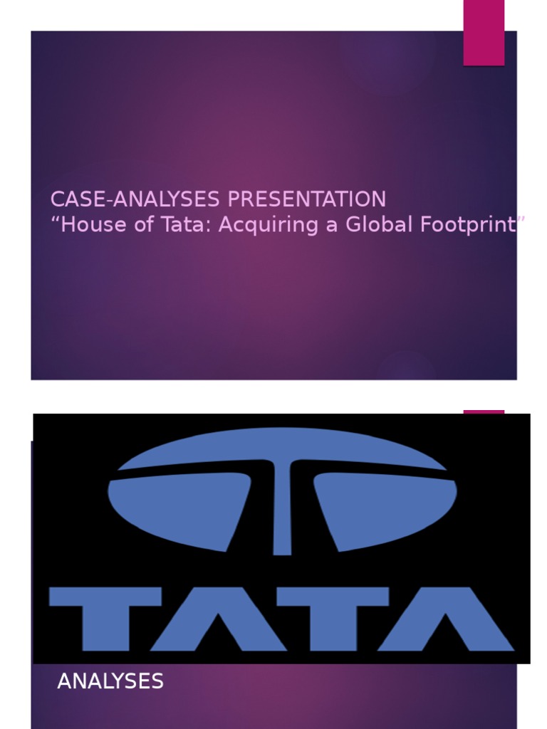 Tata's Global Expansion Strategy | PDF | Strategic Management | Mergers ...