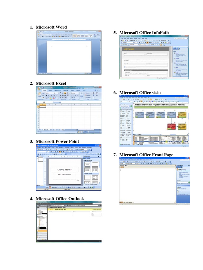 Microsoft Word 5. Microsoft Office Infopath | PDF