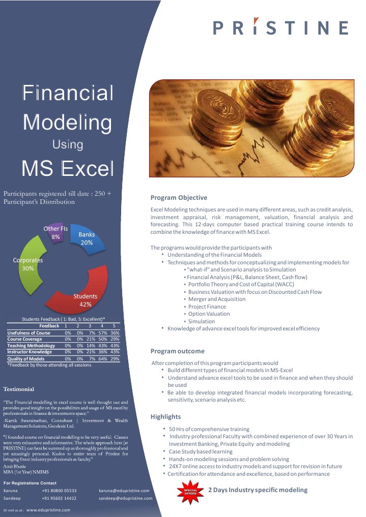 Advanced Financial Modeling Course | PDF | Financial Modeling ...