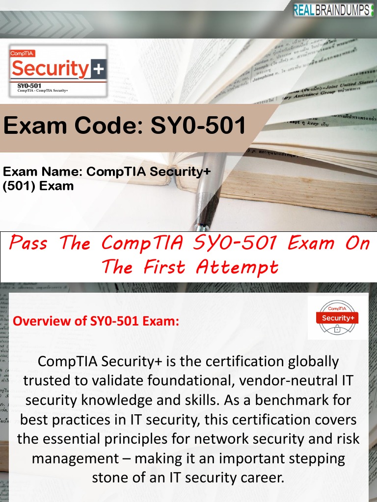 CompTIA SY0-501 Exam Guide & Dumps | PDF | Test (Assessment) | Malware