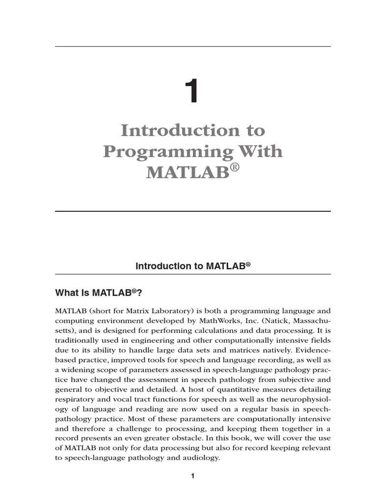 Introduction To Matlab Pdf Matlab Compiler