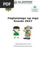 Program For Investiture Tagalog Version Script and Spiel 1 | PDF