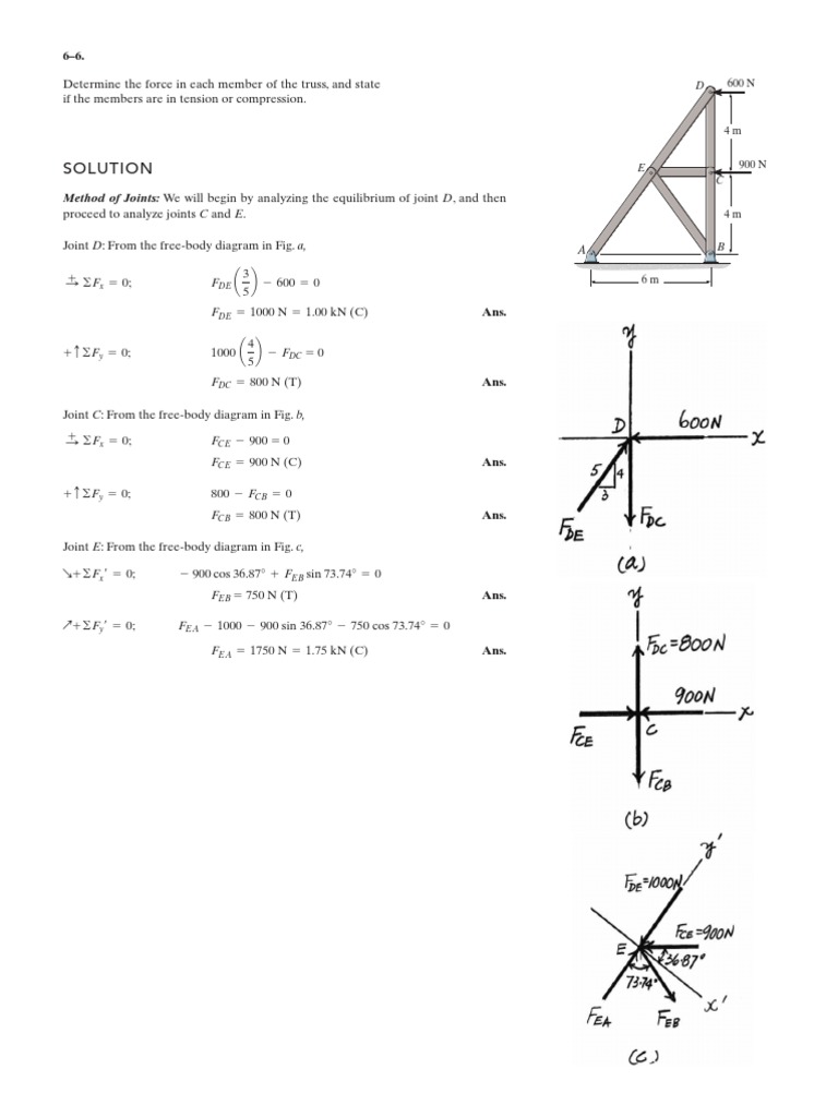 Solutions 10 | PDF | Truss | Physical Sciences