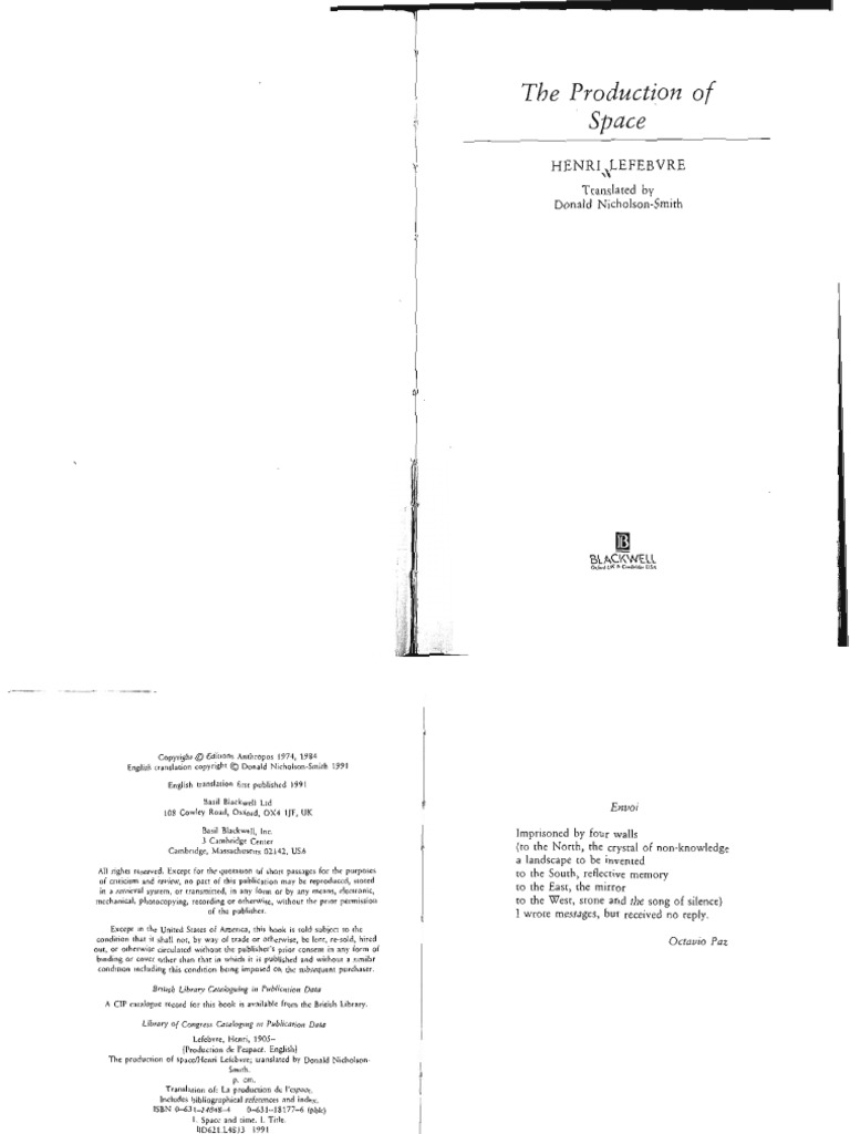 The Production of Space | PDF