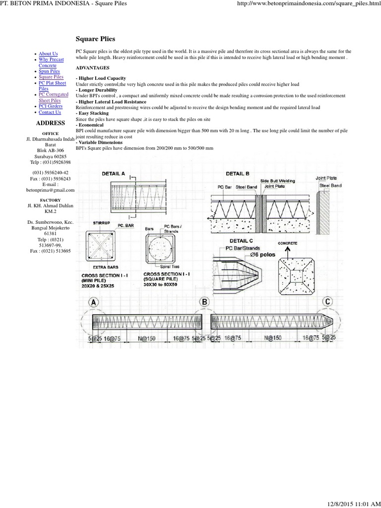 Brosur Produk PT Beton Prima Indonesia 02 | PDF | Deep Foundation ...