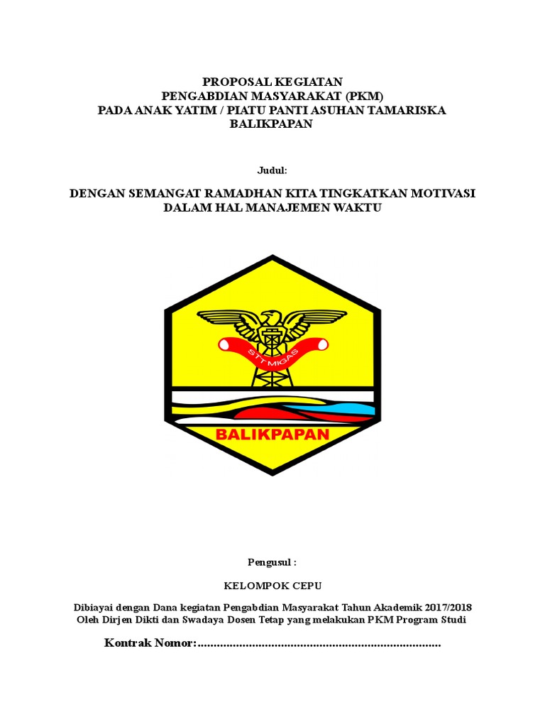 Proposal Pengabdian Masyarakat | PDF