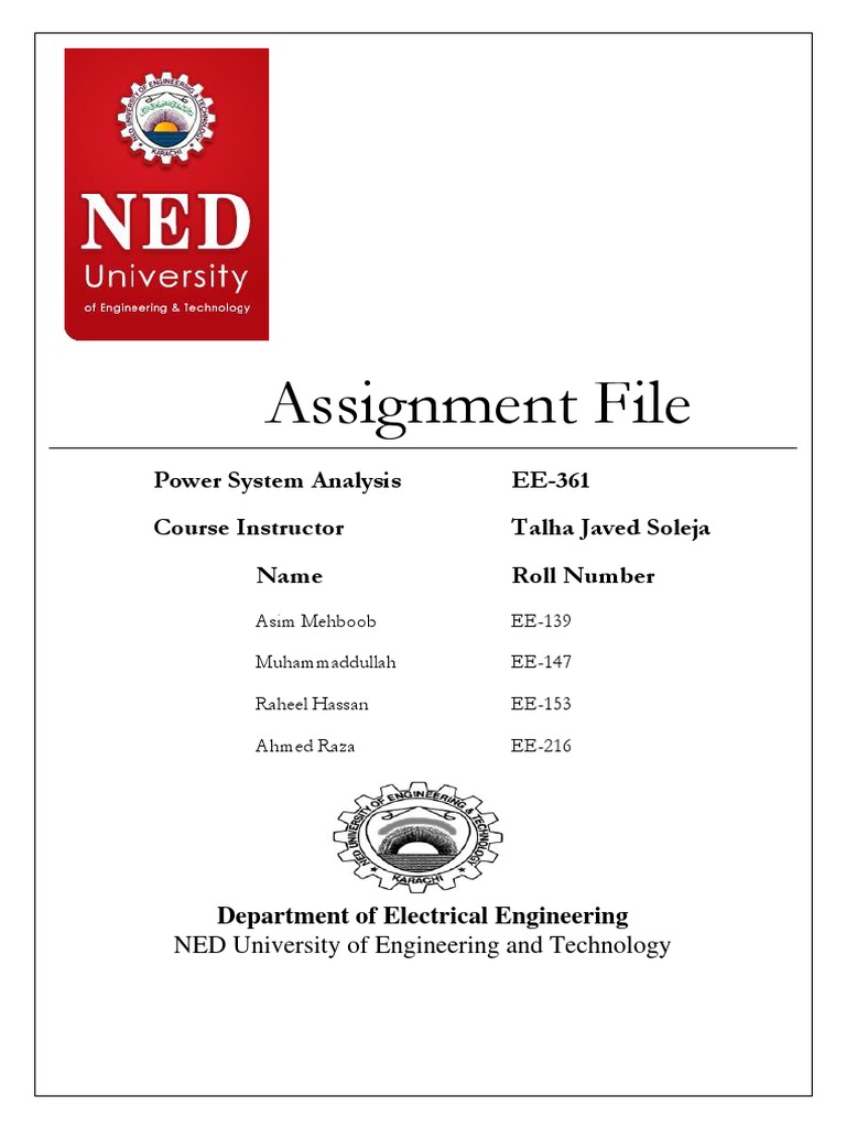 Power System Analysis Assignment | PDF | Technology & Engineering